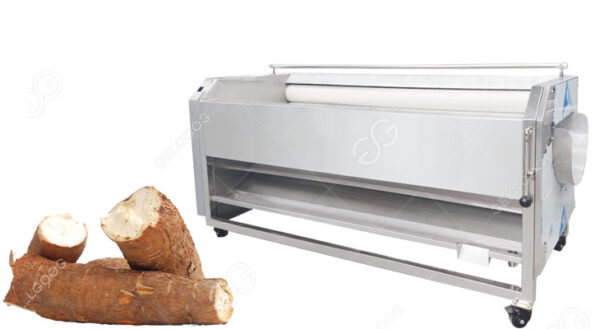Industrial 400kg/h Cassava Washing And Peeling Machine