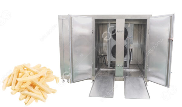 Small Scale Frozen French Fries Freezer Machine